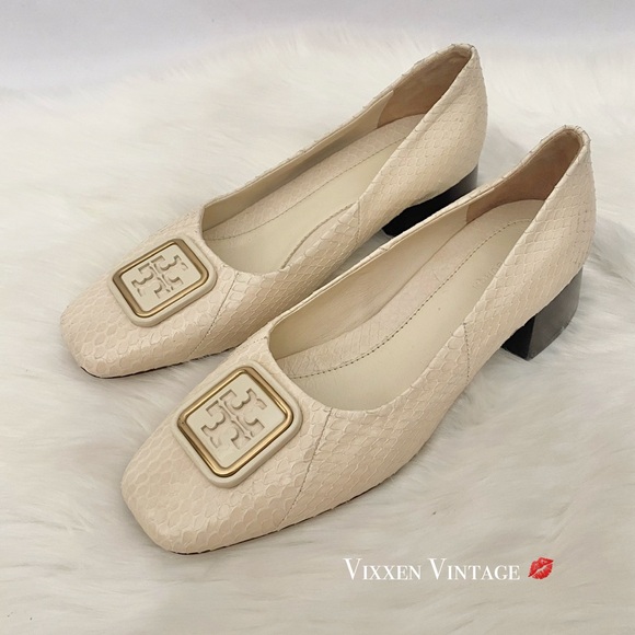 Tory Burch | Shoes | Tory Burch Georgia Pump 35mm Water Snake Embossed ...